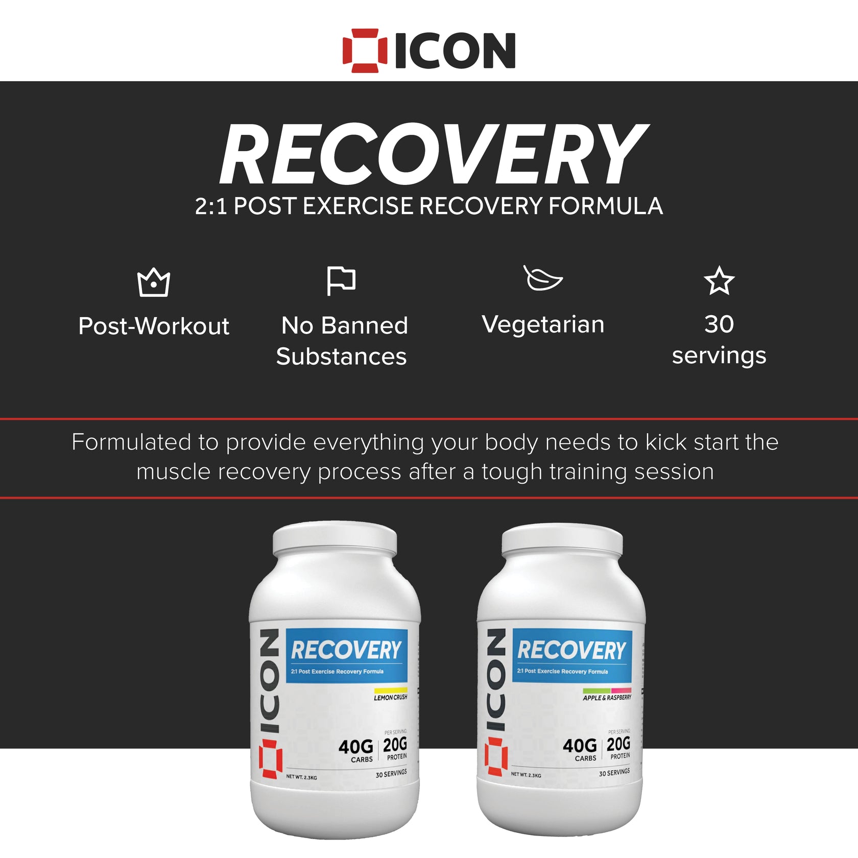 Recovery | Post Workout Recovery Supplement – ICON Nutrition